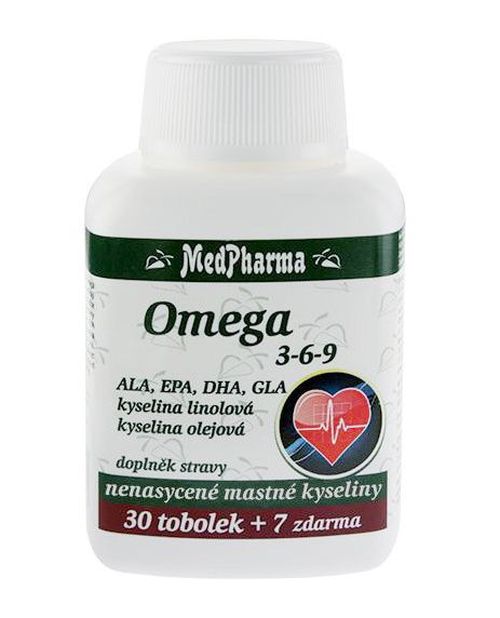 ᐉ Medpharma Omega 3-6-9 37 tobolek levně