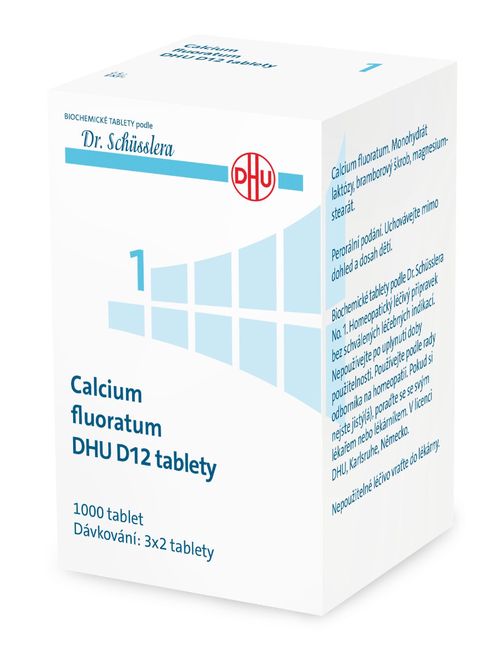 ᐉ Schüsslerovy soli Calcium fluoratum DHU D12 1000 tablet levně
